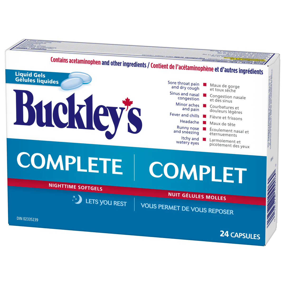 Buckley’s Complete Liquid Gels 24 Count (Nighttime) – CanOutlet.com