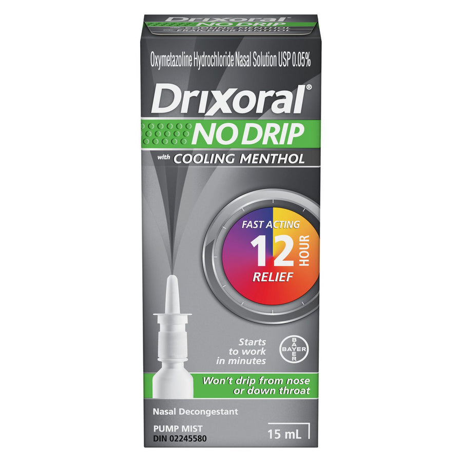 Drixoral No Drip Cooling Menthol Nasal Spray 15ml – CanOutlet.com